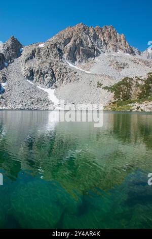 Das Sabrina Basin westlich von Bishop, CA, USA, umfasst Seen wie Blue ...