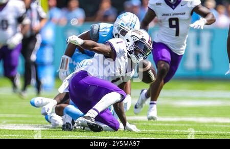 21. September 2024: James Madison Sophomore Alonza Barnett III (14 ...