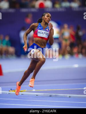 Alexis Holmes nahm an der 4X400 Meter Staffel der Olympischen Spiele ...