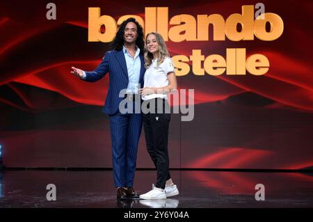 Moreno Porcu und Giuliana Filippi beim Photocall zur Rai Tanzshow ...