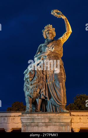 Bayern-Statue beim 189. Oktoberfest 2024 auf der Theresienwiese ...