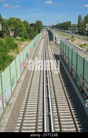 Gleise, Schienen, Deutsche Bahn, Bauprojekt Berlin Südkreuz ...