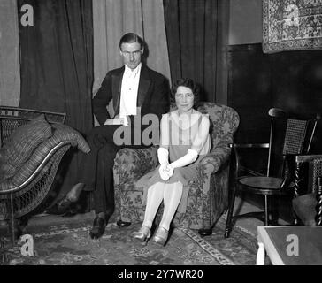 Der United Hunt Ball im Rathaus von Banbury. Frau E A Fielden, Frau ...