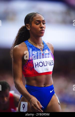 Alexis Holmes nahm an der 400 Meter langen Strecke der Olympischen ...