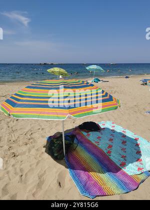Nea Chora Strand, Stadt Chania, Kreta, Griechenland Stockfotografie - Alamy
