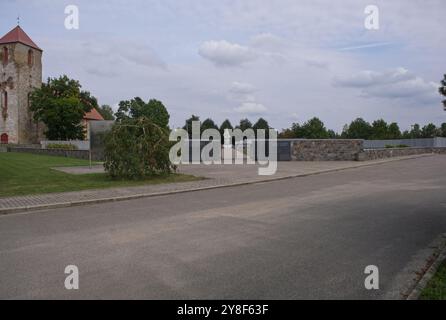 Lestene, Litauen - 12. September 2024: Der lettische Kriegsfriedhof von ...