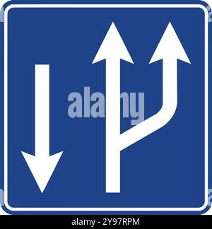 Fahrbahnbeschilder, Informationsschilder, Straßenschilder in der Türkei ...