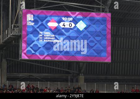 Linz, Österreich. Oktober 2024. LINZ, ÖSTERREICH - 10. OKTOBER: Team ...