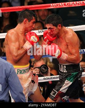 Erik Morales VS Pablo Cesar Cano in der MGM Grand Garden Arena im MGM ...