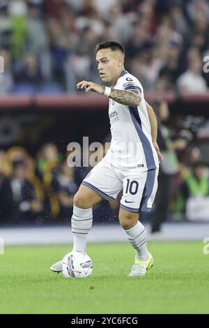 Der argentinische Stürmer Lautaro Martinez tritt am 20. Oktober 2024 im ...