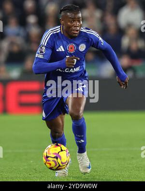 Abdul Fatawu von Leicester City im Vorspiel während des Sky Bet ...