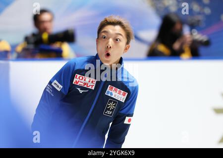 Tokio, Japan. November 2024. Utana Yoshida & Masaya Morita (JPN) Eiskunstlauf : ISU Grand Prix ...