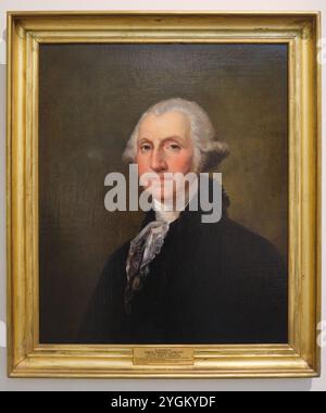 Jane Stuarts Kopie ihres Vaters, Gilbert Stuart, Porträt von George ...