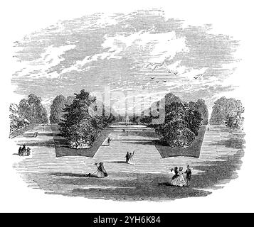 Ein alter Stich von Richmond Palace, Richmond, W London, Surrey ...