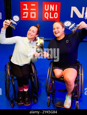 Arnhem, 16. November 2024, Rollstuhl Tennis Masters 2024. Guy Sasson ...