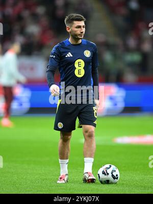 Schottlands Billy Gilmour wärmt sich vor dem Spiel der Gruppe A1 der ...