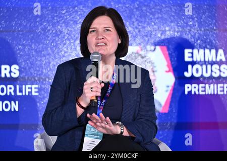 Emma Joussement PREMIERE LEAGUE beim Social Football Summit 2024 im ...