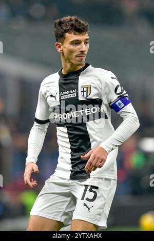 Mailand, Italien. 15. Dezember 2024. Filippo Inzaghi, Franco Baresi und ...