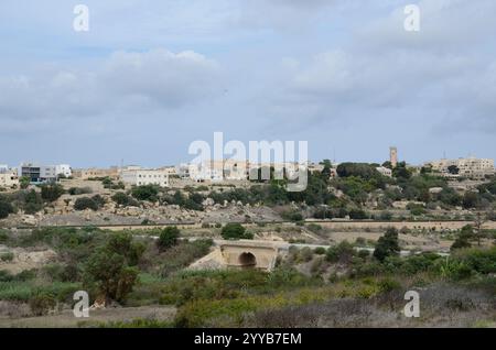 Blick auf Mtarfa-Imtarfa, Gheriexem von Rabat, Malta, Europa ...