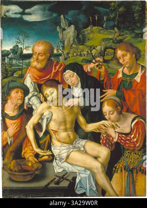 Joos van Cleves Gemälde „Saint Veronica zeigt das Sudarium“ aus dem ...