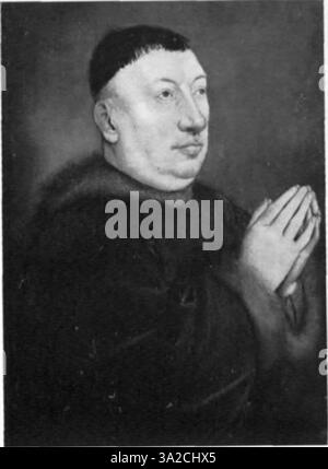 Diese Platte zeigt die Ölgemälde der van Eycks und Petrus Christus ...