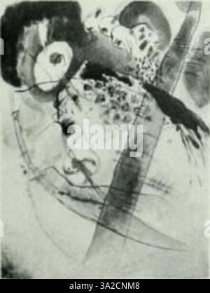 Diese abstrakte Komposition von Kandinsky zeichnet sich durch ein ...