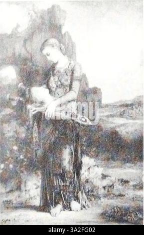 „Orphée“ von Gustave Moreau stellt die mythologische Figur Orpheus dar ...