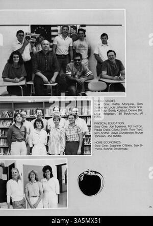 Das Brooklyn Junior High Yearbook 1988 dient als Dokumentation des ...