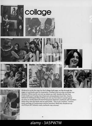 Das Jahrbuch 1974 der Marshall University fängt das Wesen des ...