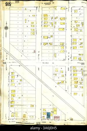 Dieser Band der Sanborn-Karten für Minneapolis bietet detaillierte ...