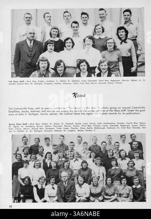 Das Centralian Yearbook der Central High School 1950 dokumentiert das Schuljahr 1949-1950 und ...