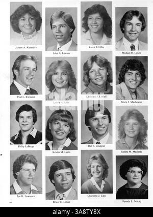 Das Jahrbuch Wizard '82 der Edison High School 1982 zeigt die ...