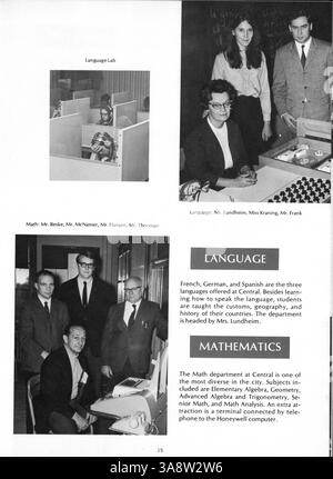 Das Centralian Yearbook der Central High School 1969 dokumentiert die akademischen ...