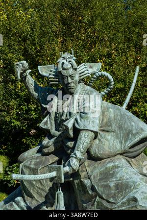 Bronzestatue Kabuki-Schauspieler Ichikawa Danjuro IX. Als Kamakura ...