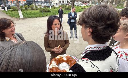 02. April 2025, Moldau, Chisinau: Annalena Baerbock (Allianz 90/die ...
