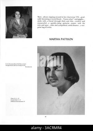 Das Jahrbuch Tatler 1965 von der Northrop Collegiate School bietet einen umfassenden Einblick in ...