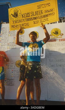 09. September 1990: San Diego, Kalifornien, USA: KELLY SLATER, Zweiter ...