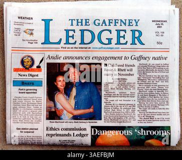 Juli 2001; Gaffney, South Carolina, USA; Gaffney High School Jahrbuchfotos von 1976 von ...