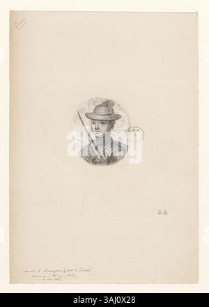 Diese Zeichnung aus der Sammlung Boyer zeigt Bernard d’Armagnac, Graf ...