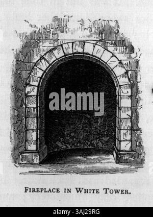 Eine Illustration aus „Memorials of the Tower of London“ (1866), die ...