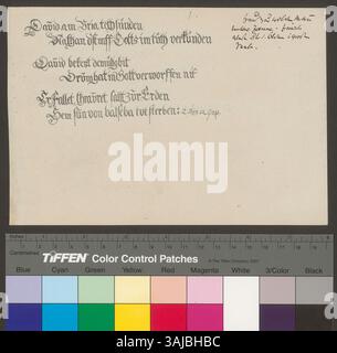 Ein Bild des „Hauses zum wilden Mann“ in Zürich, das den Fliesenboden ...