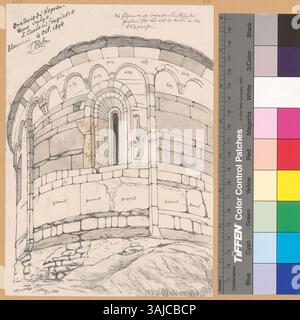 Diese Zeichnung von Johann Rudolf Rahn aus dem Jahr 1898 zeigt ...