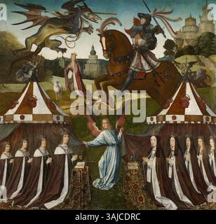 Diese Darstellung des Heiligen Georg aus dem 16. Jahrhundert ...