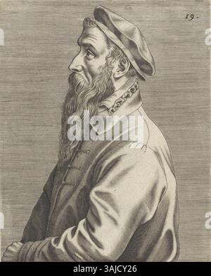 Dieser Stich aus dem 16. Jahrhundert von Johannes Wierix zeigt ein ...