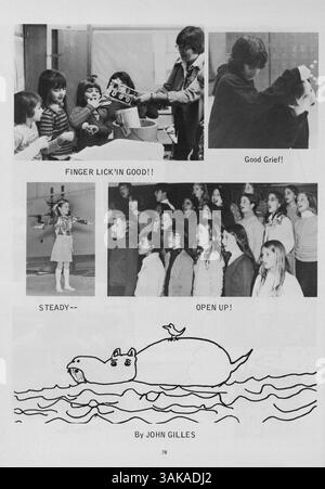 Dieses Jahrbuch der Blake Middle School 1976 mit dem Titel „Images 76 ...