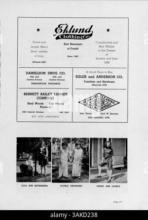Das Jahrbuch der Edison High School 1946, „Wizard“, bietet eine ...
