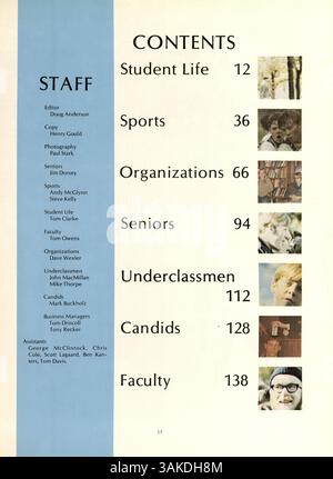 Das Jahrbuch „70 Call O' Pan“ fasst das Schuljahr 1969-1970 an der ...