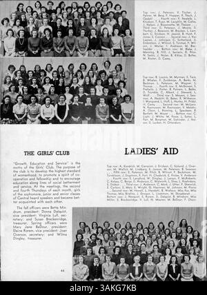 Das Centralian Yearbook der Central High School 1943 dokumentiert das Leben der Schüler, die ...