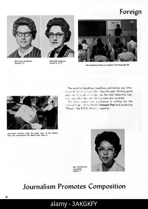 Das Jahrbuch der Robbinsdale High School 1965, „The Robin“, zeigt die ...