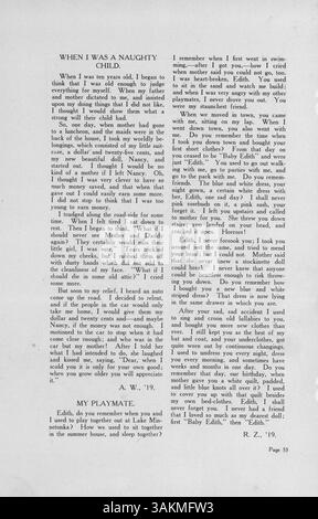 Diese Ausgabe des Jahrbuchs „The Tatler“ von Northrop Collegiate aus dem Jahr 1915 zeigt das ...